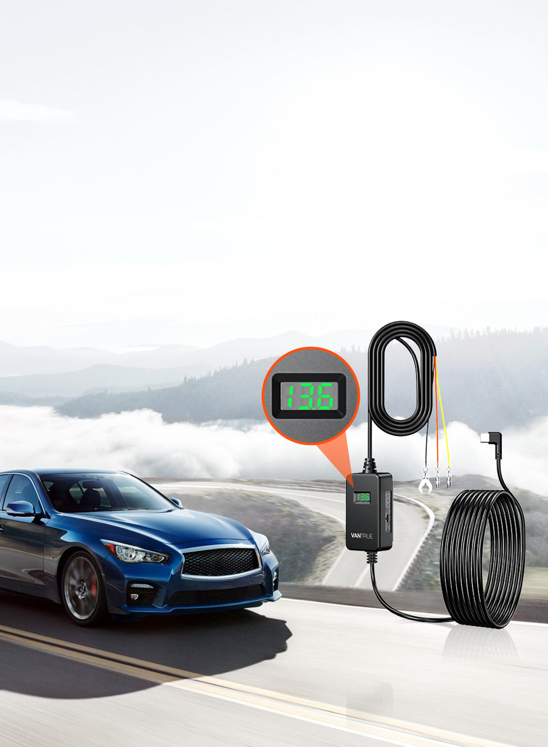 Voltage Display Hardwire Kit – Vantrue