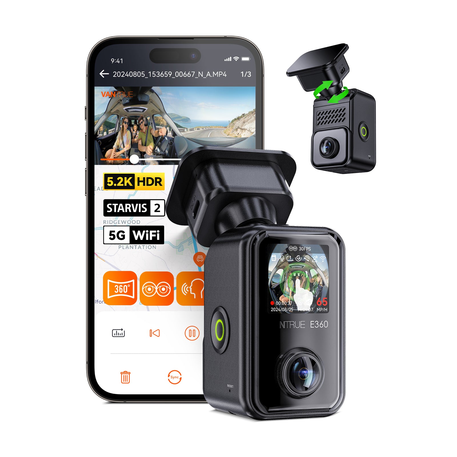 Compare Vantrue Dash Cam Technical Specifications